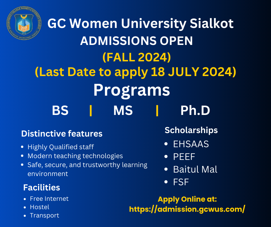 Welcome to :: Govt. College Women University, Sialkot