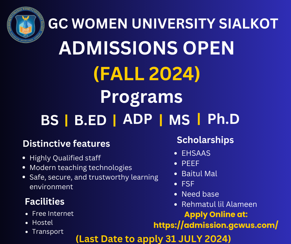 Welcome to :: Govt. College Women University, Sialkot